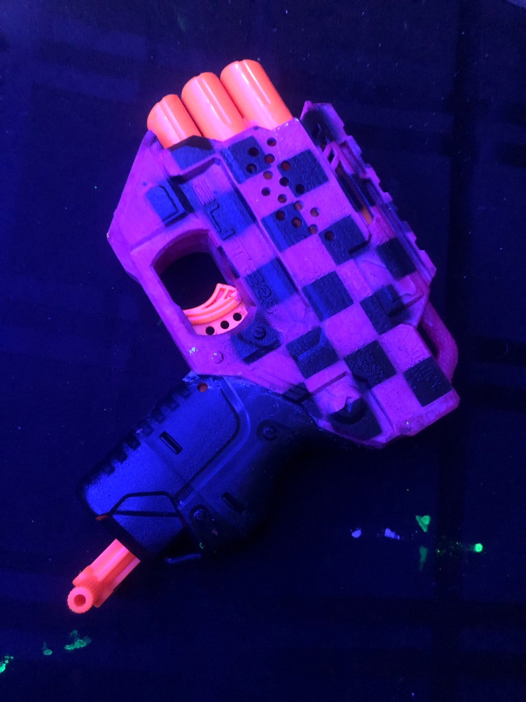 Nerf Cyberpunk Sidearms Trio Elite 2.0 UV Neon Black Light - Etsy