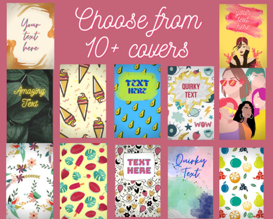 Notebook Cover/ Digital Planner Cover/ Journal Cover/ - Etsy