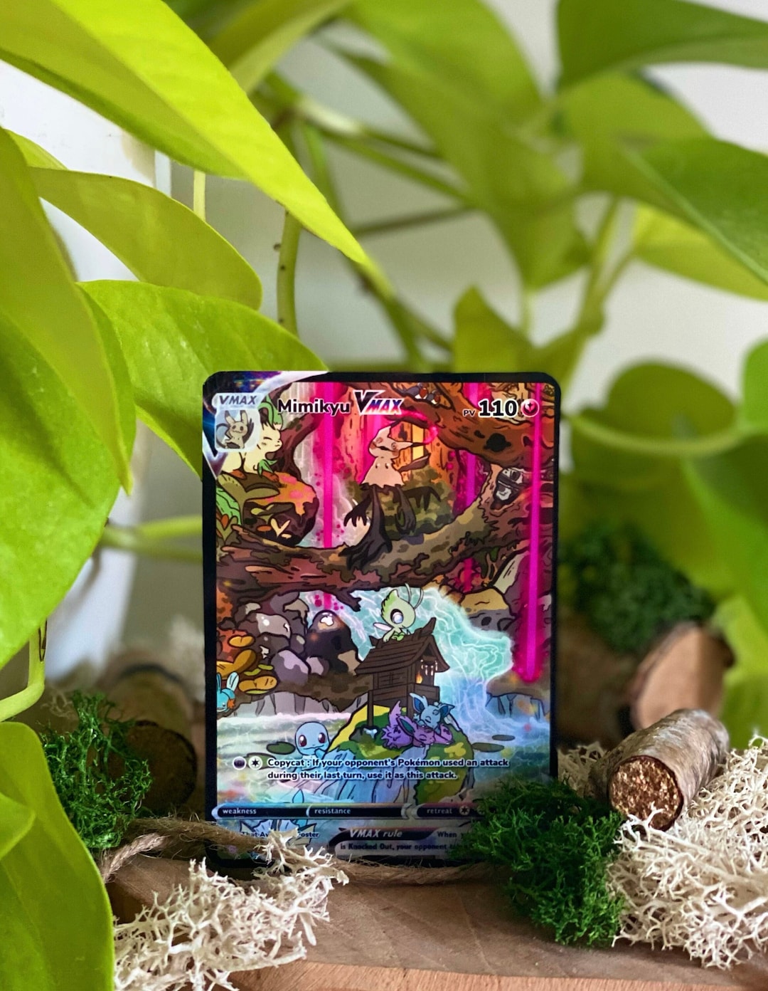 Custom Pokémon Card Mimikyu Vmax - Etsy