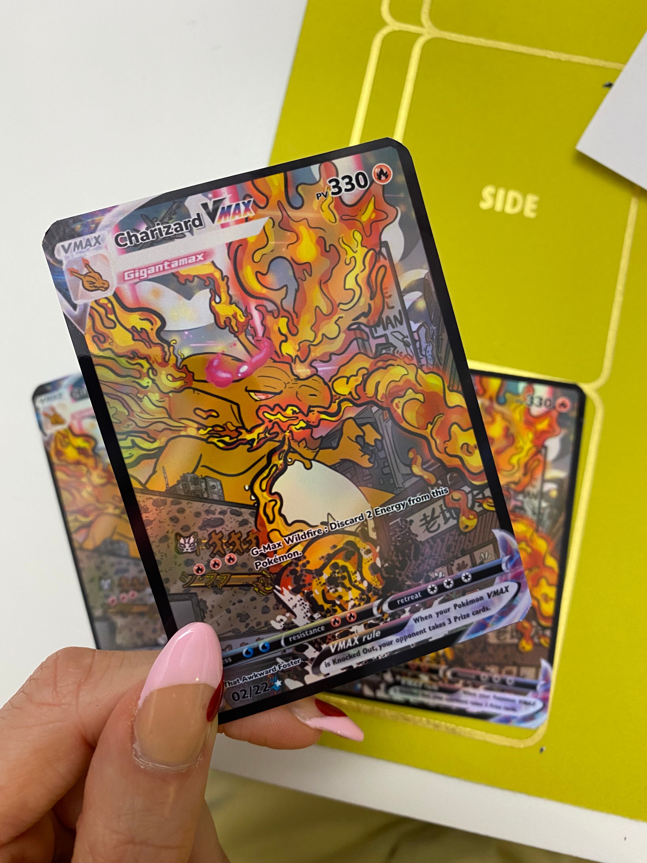 Custom Card Dracaufeu Vmax Pokémon | Etsy UK