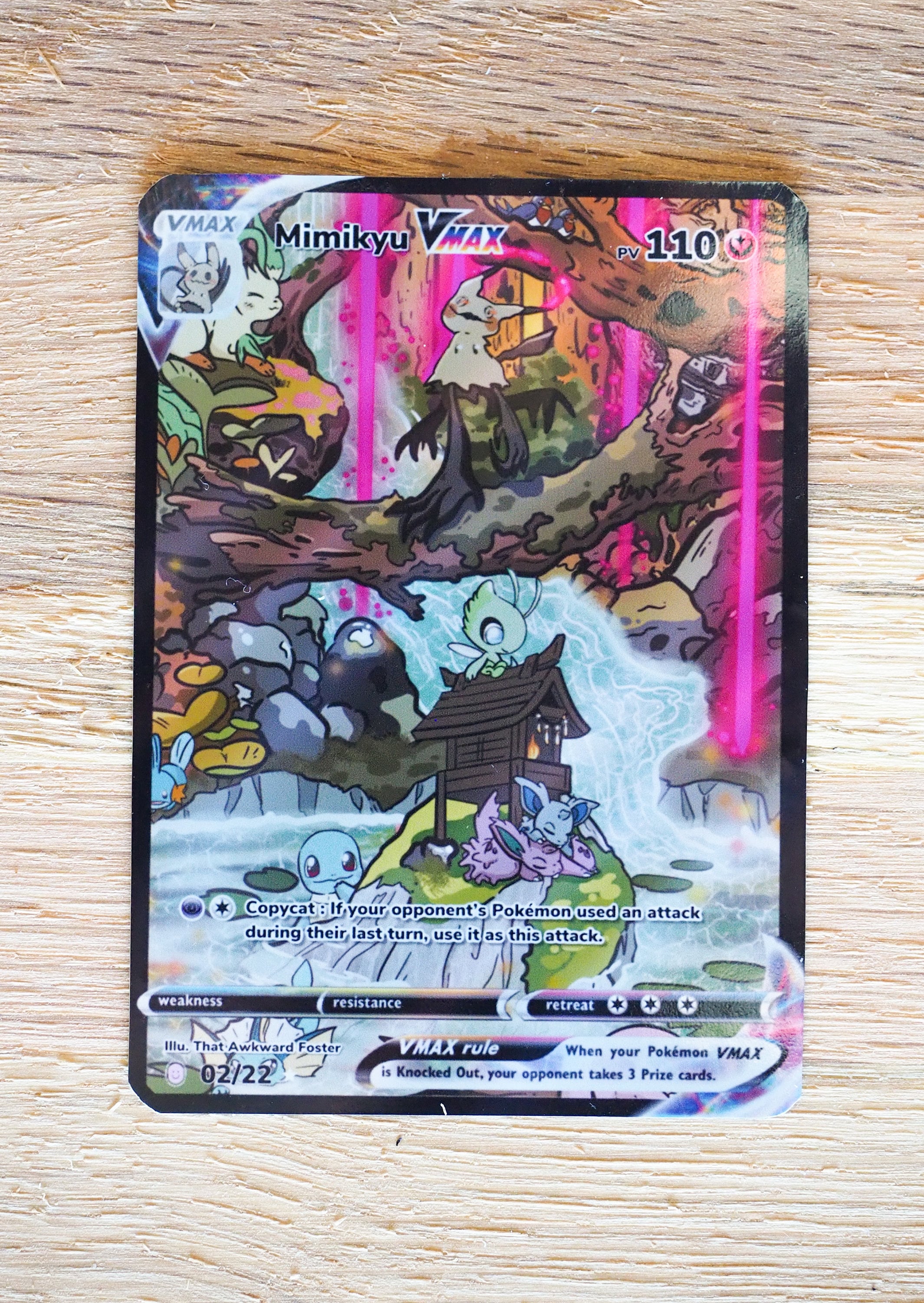 Mimikyu Vmax Custom Pokémon Card - Etsy