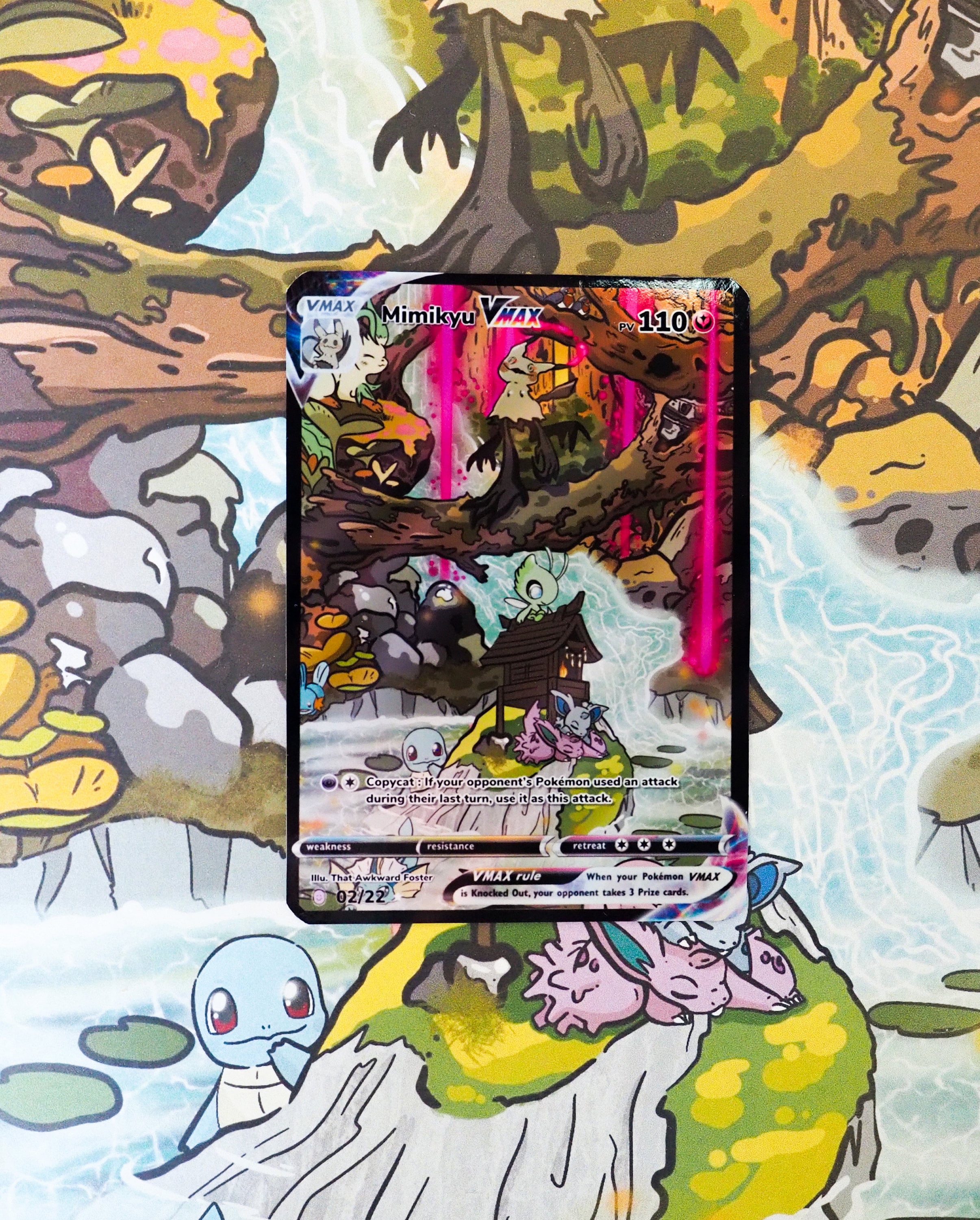 Mimikyu Vmax Custom Pokémon Card - Etsy