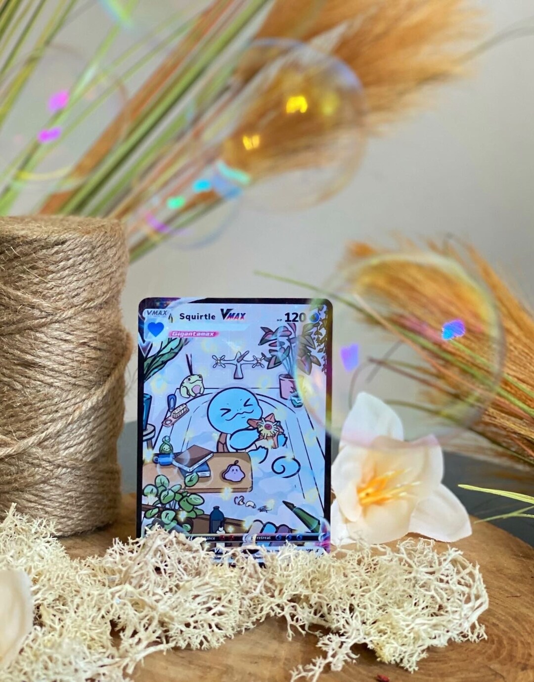 Custom Card Pokemon Squirtle / Squirtle in Happy Bathroom Time - Etsy