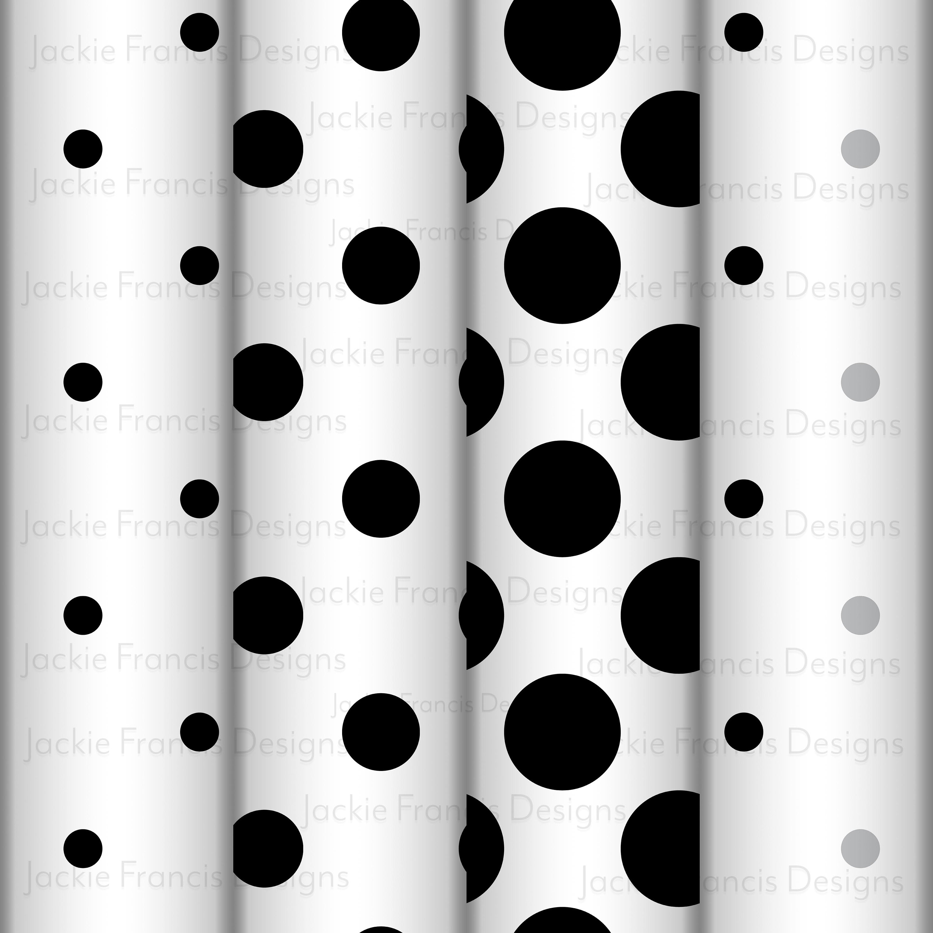 Black and White Polka Dot Digital Papers Polka Dot Patterns - Etsy