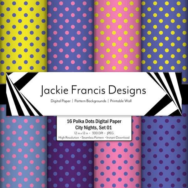 Neon Polka Dot - Etsy