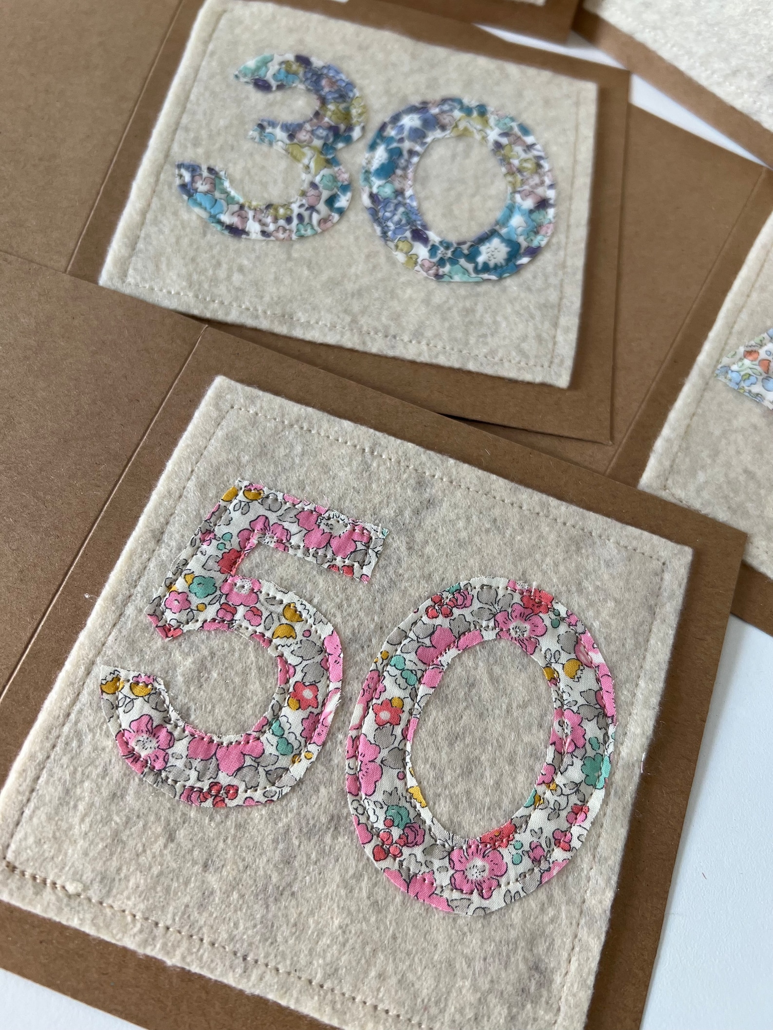 Personalised Handmade Liberty Age Cards - Etsy UK