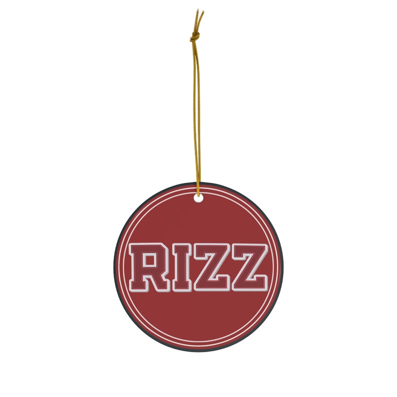 RIZZ Ceramic Ornament Christmas, Gen Z, Teen, Young Adult, Teen Boy ...
