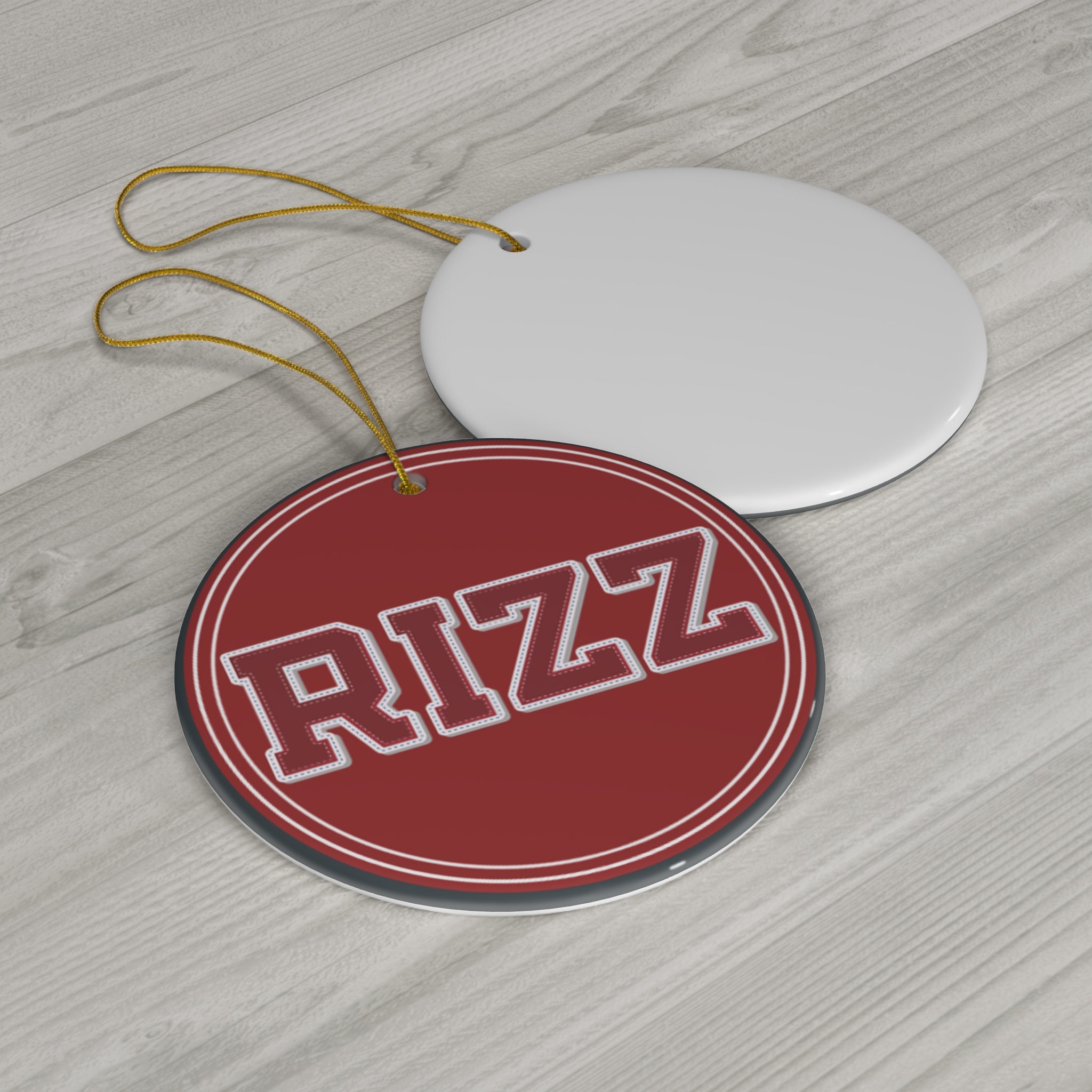 RIZZ Ceramic Ornament Christmas, Gen Z, Teen, Young Adult, Teen Boy ...