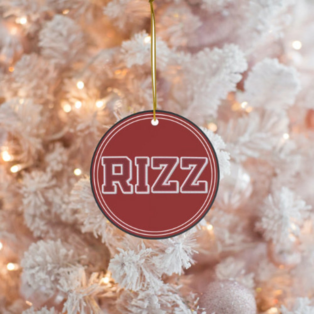 RIZZ Ceramic Ornament Christmas, Gen Z, Teen, Young Adult, Teen Boy ...