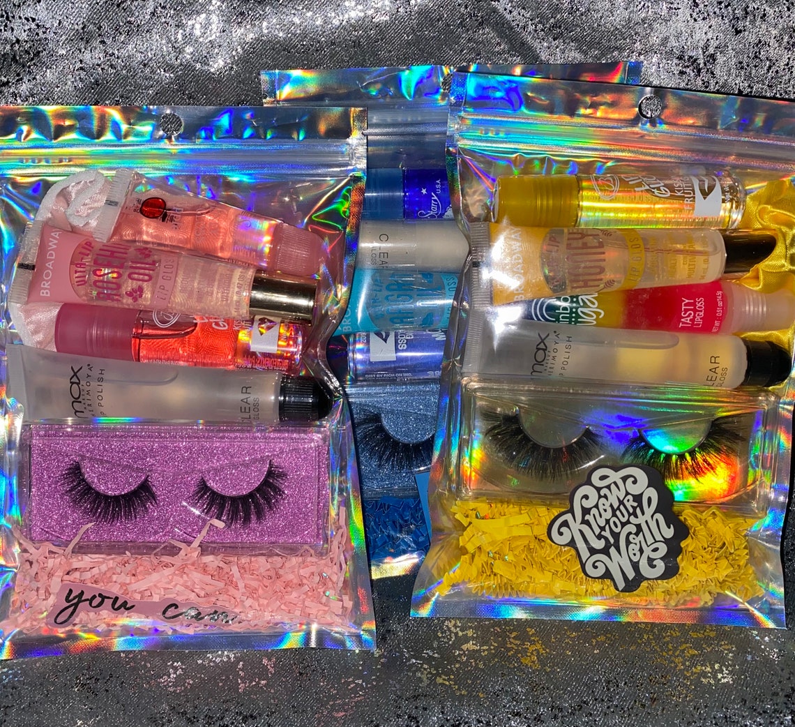 Lipglosslashes Bundle Lipgloss Bundle Cosmetic Gift Set - Etsy