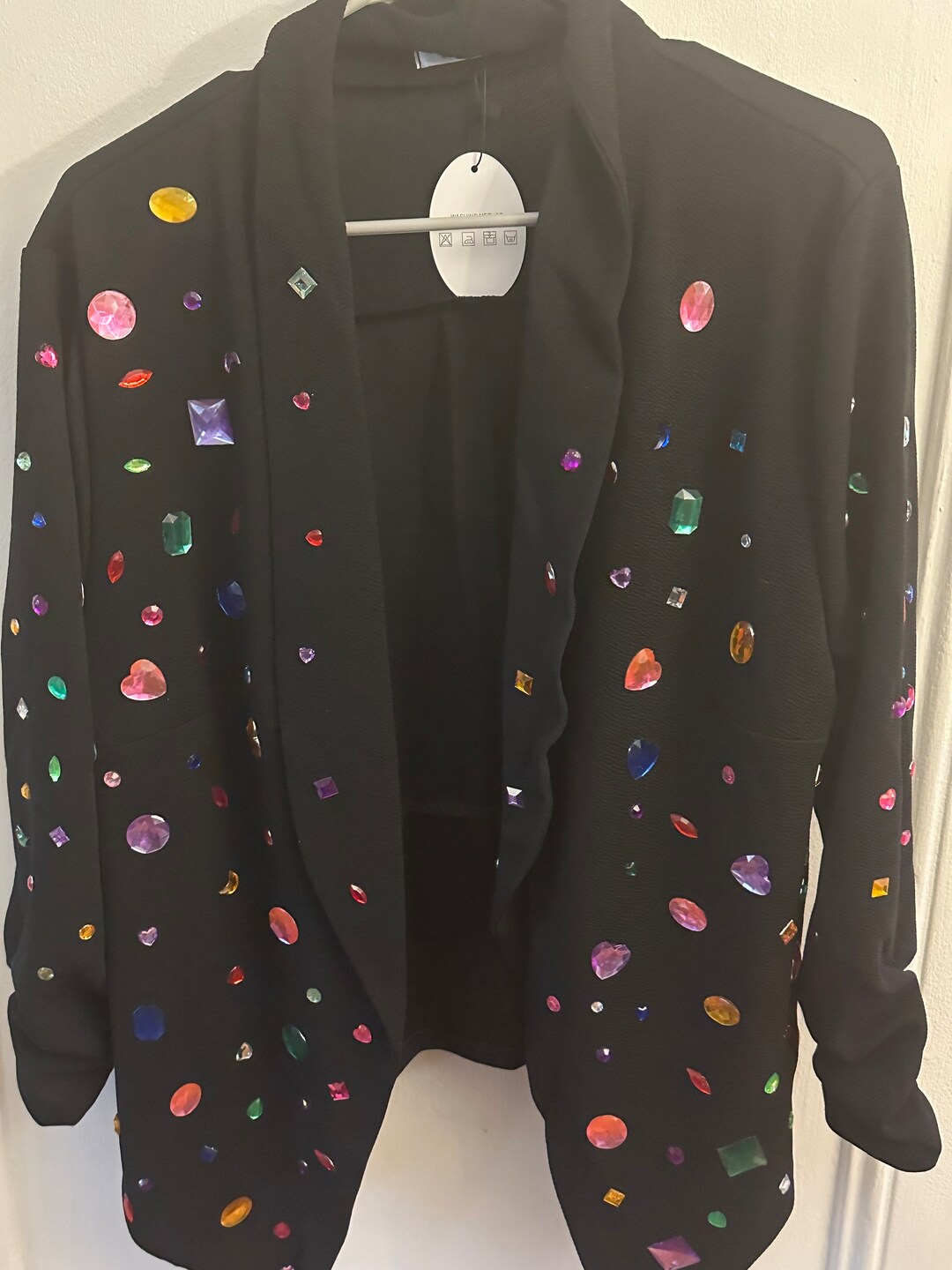 Women’s Bejeweled Handmade Blazer Jacket Bling Sparkly Rhinestones ...