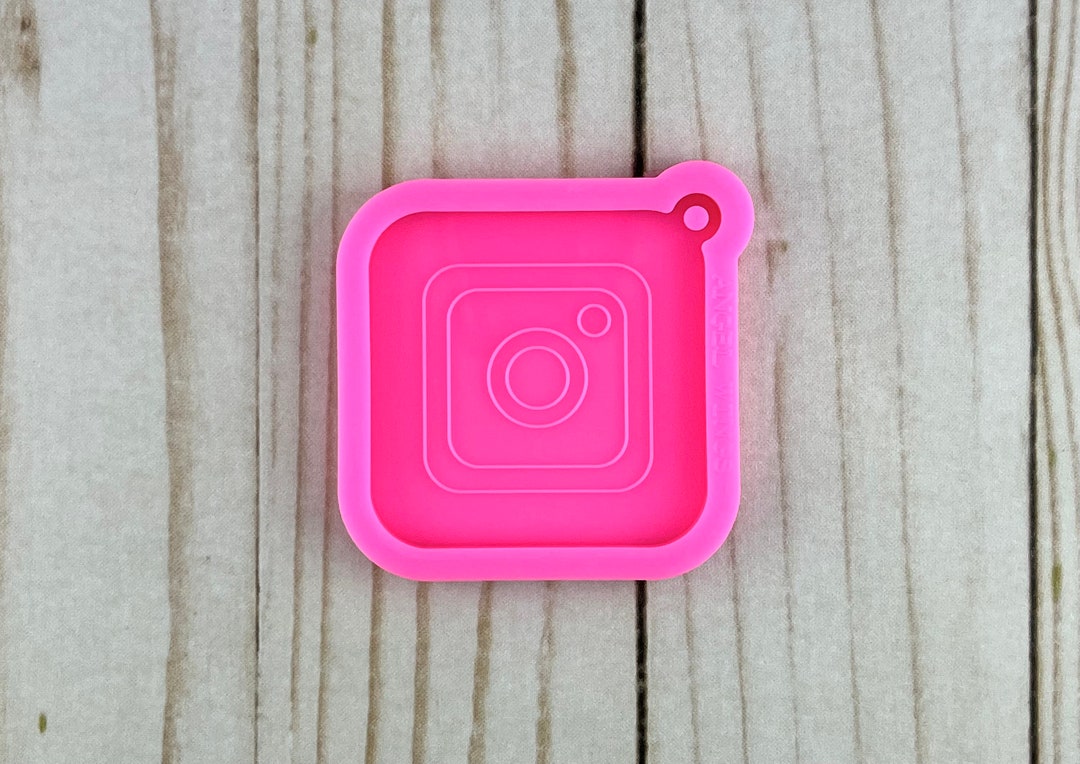 Instagram Logo Keychain Mold, Silicone Mold, Resin Mold, Epoxy Mold - Etsy