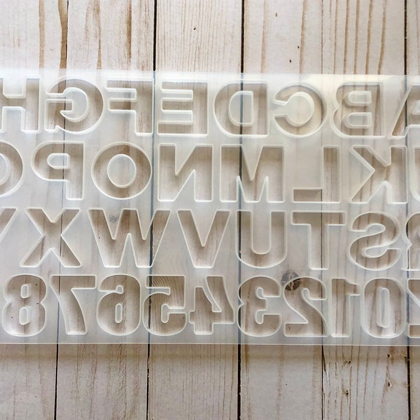 Alphabet Mold Resin With Hole - Etsy