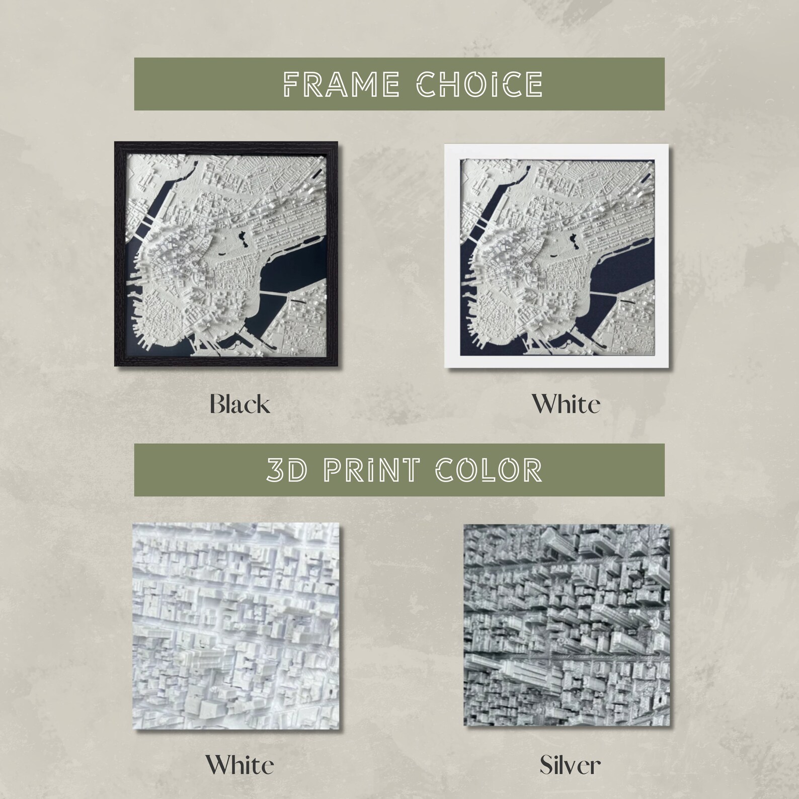 3D Printed Detroit Wall Art - Etsy