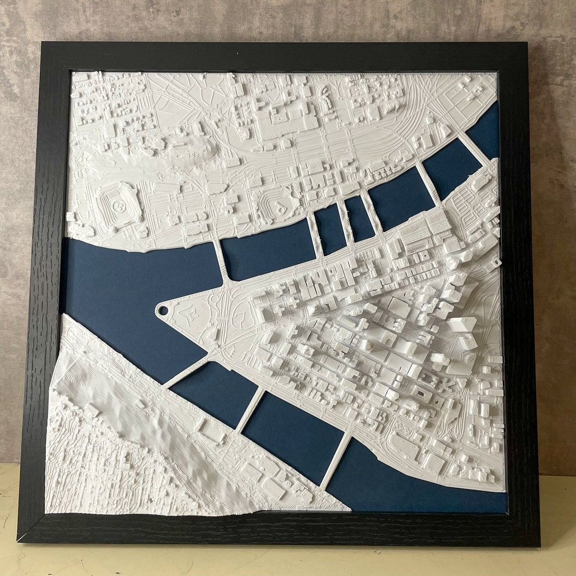3D Printed Pittsburgh Wall Art - Etsy