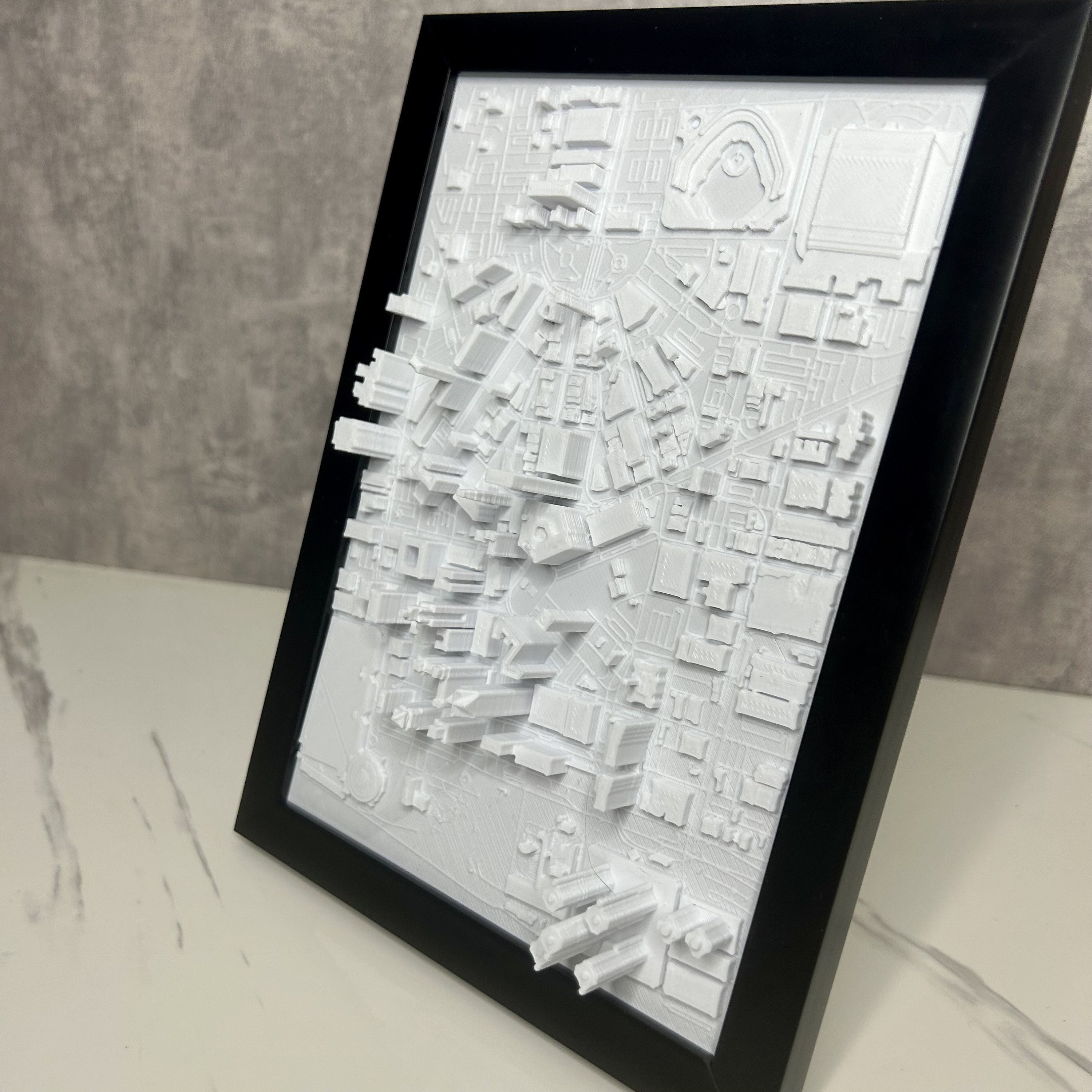 3D Printed Detroit Wall Art - Etsy
