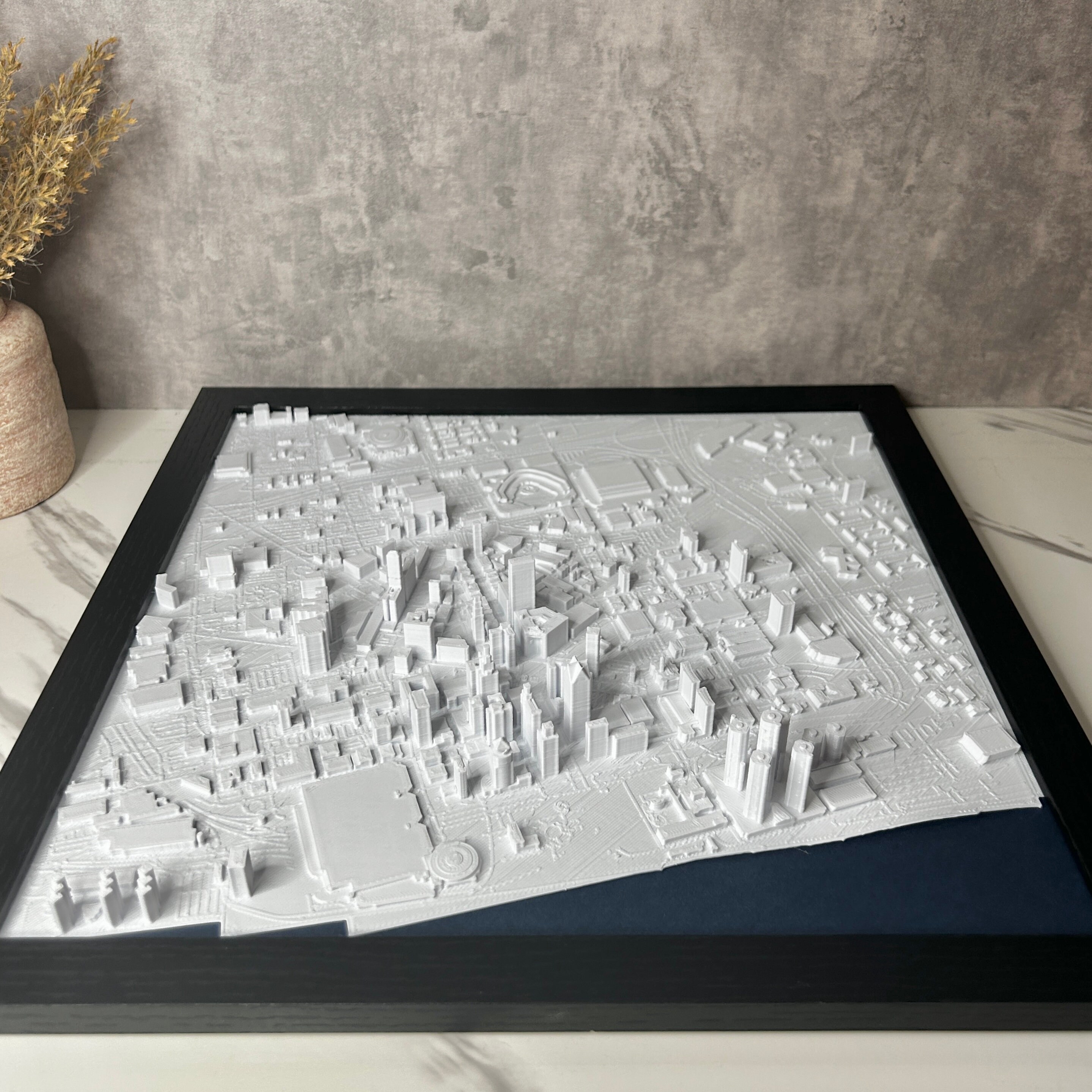 3D Printed Detroit Wall Art - Etsy