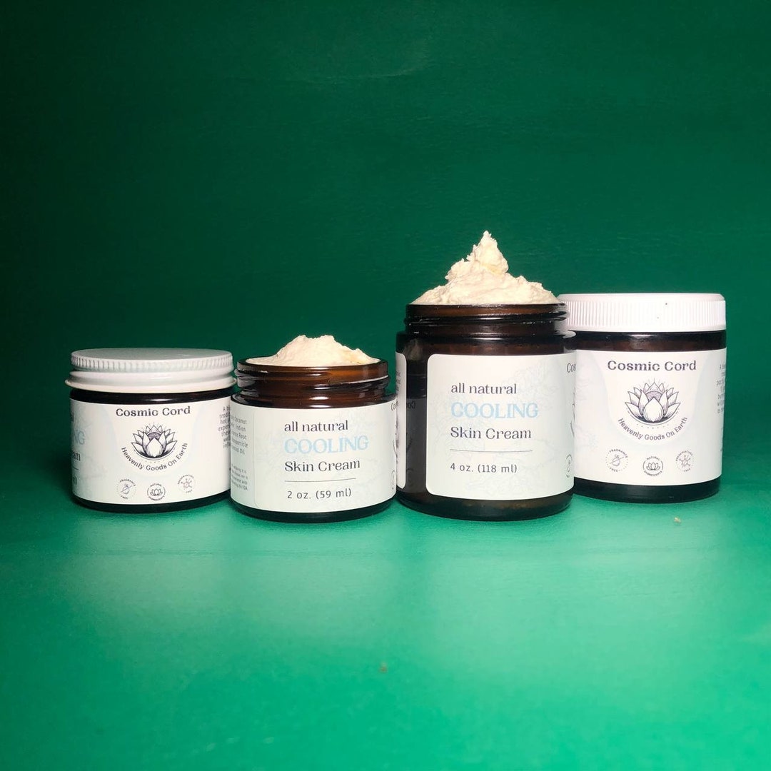 All Natural Cooling Skin Cream Cool Hot Inflamed and - Etsy