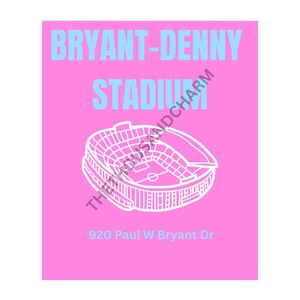 UNIVERSITY OF ALABAMA Digital College Print - Etsy