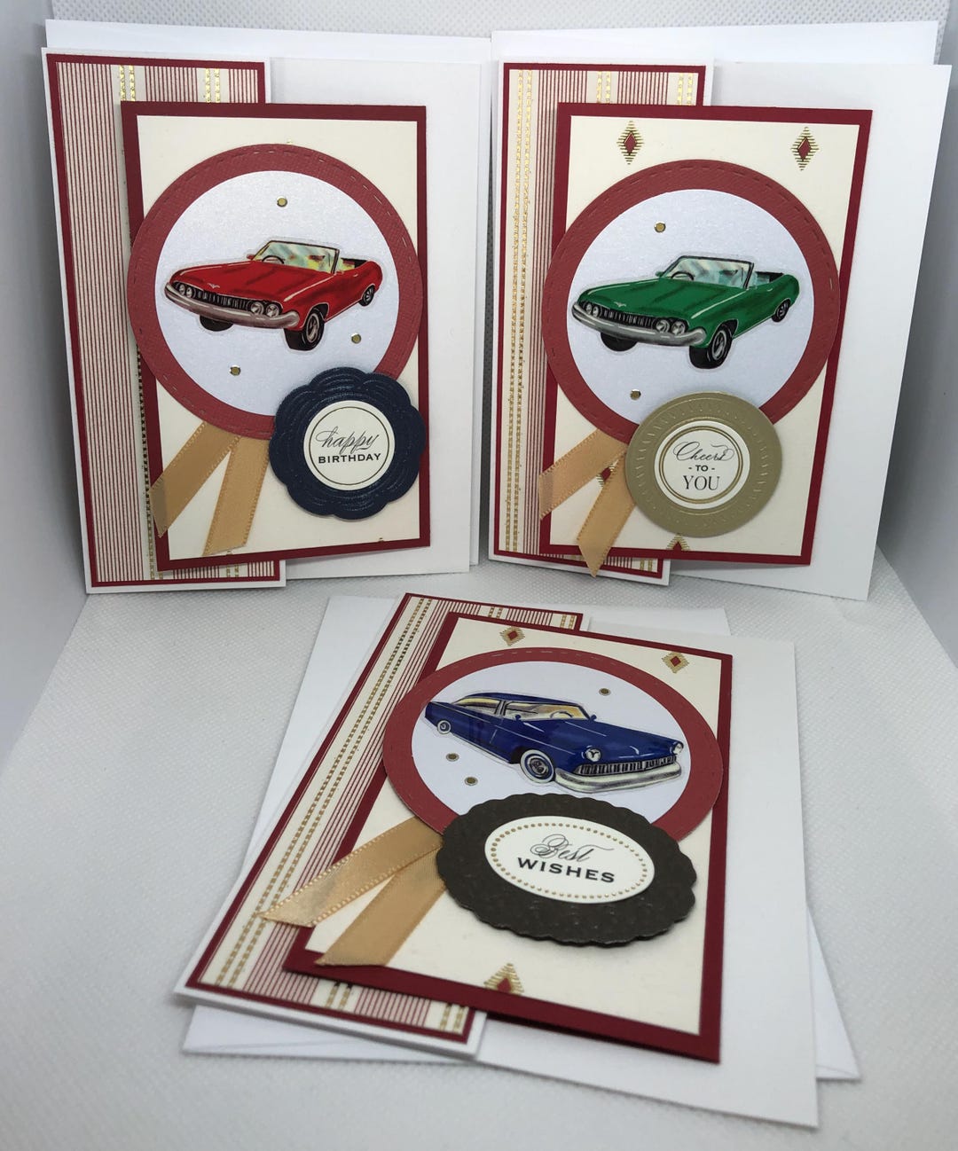 Handmade Car Birthday Card: Masculine Celebration Card, Cars - Etsy