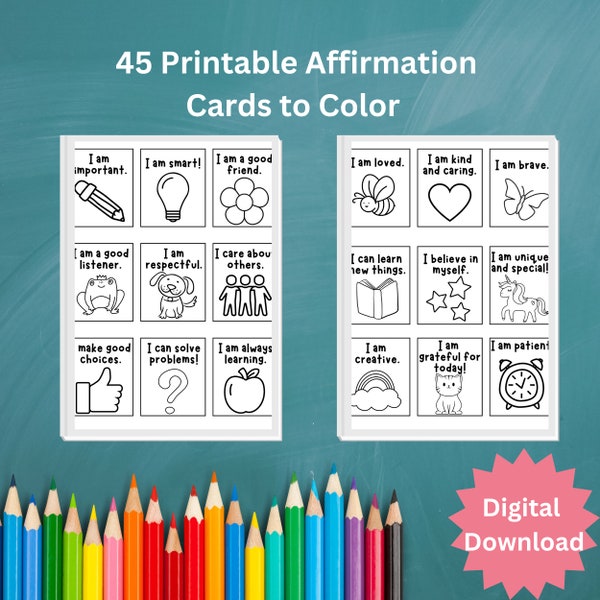 Preschool Affirmation Printable - Etsy