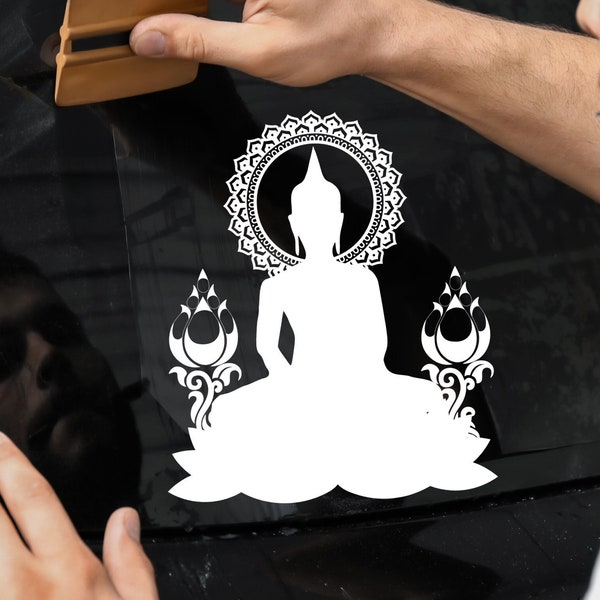 Buddha Wall Decal - Etsy