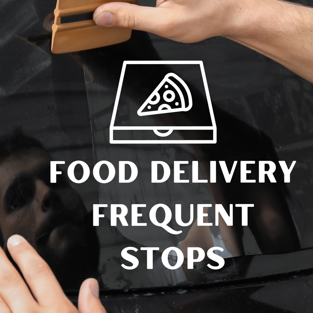 Food Delivery Decal/delivery Driver Sticker/drive Safe Decal/ Ubereats ...