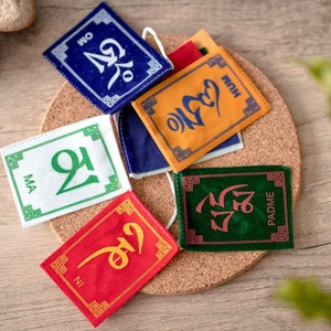 Mini Tibetan Prayer Flags - Indoor/outdoor Decor for Positive Energy ...