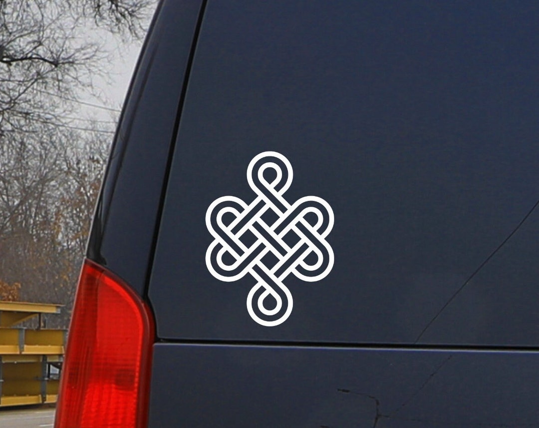 Endless Knot Decal - Sacred Symbol Vinyl Sticker for Car, Laptop, or ...