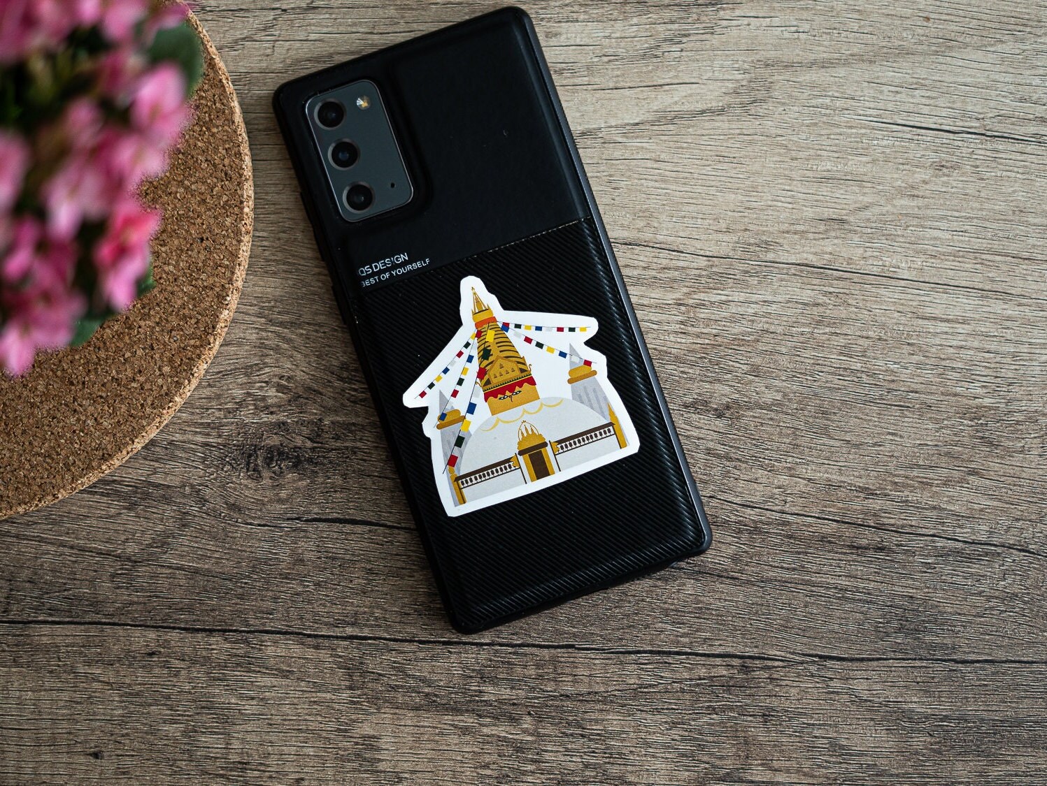 Swayambhunath Stupa Sticker, Nepal Monkey Temple, Buddhist Gift - Etsy