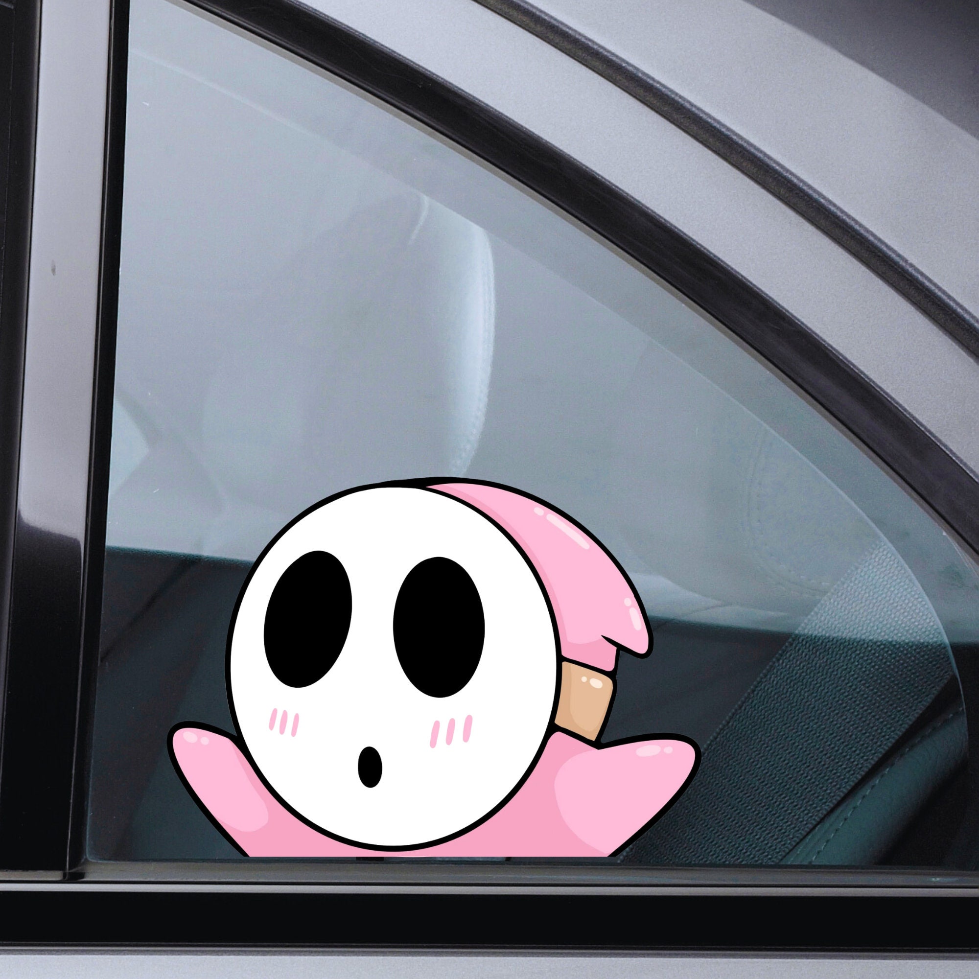 Shy Guy Peeker Decal, Quiet Guy Sticker, Shy Boy Sticker, Car Decal ...