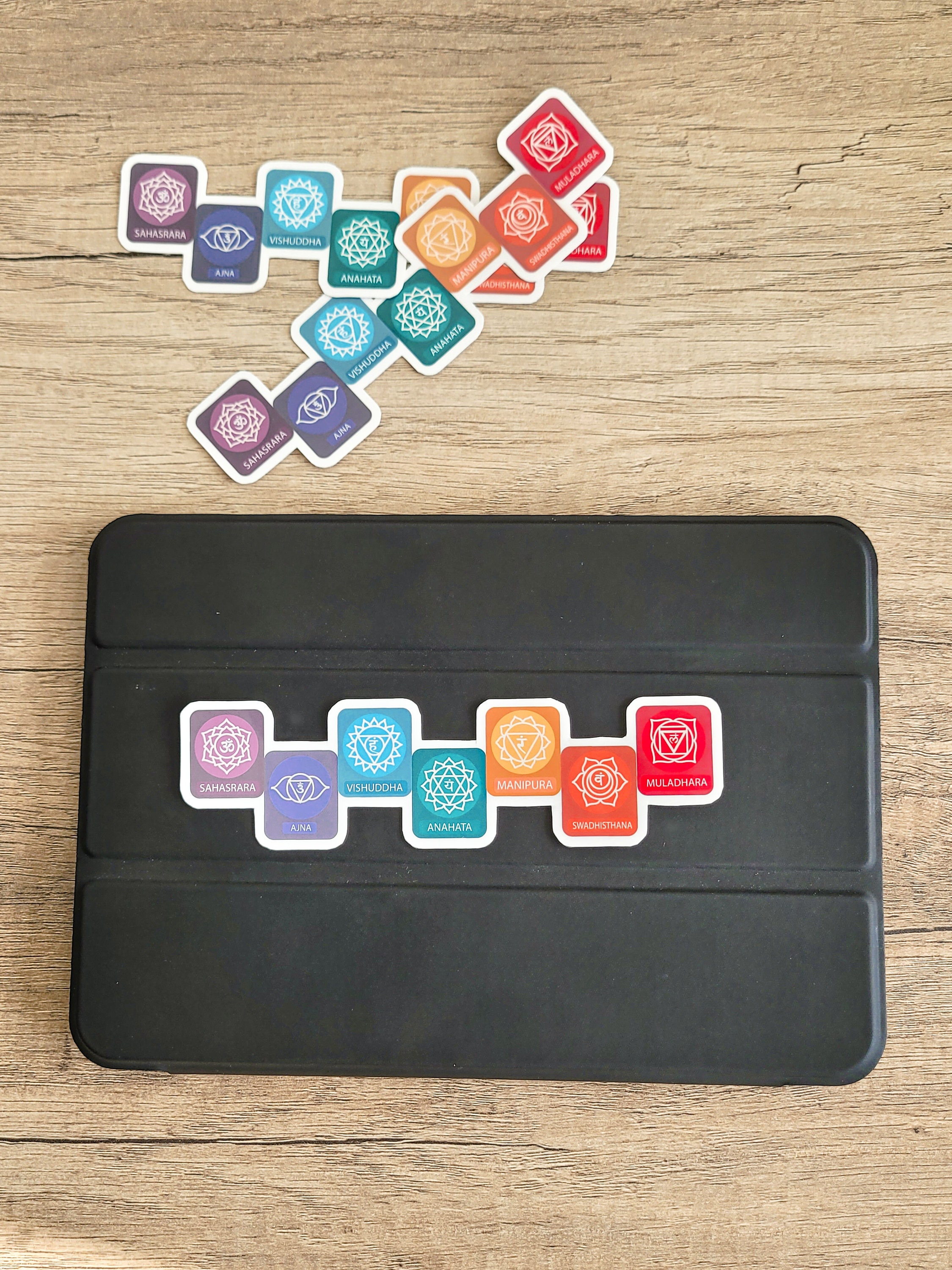 Seven Chakras Sticker Yoga Chakra Flags Sticker - Etsy