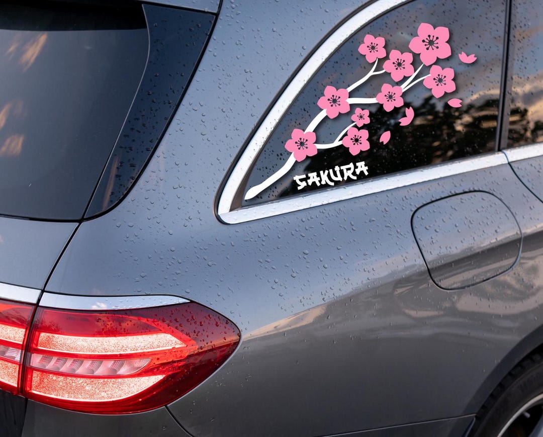 Cherry Blossom Decal, Sakura Anime Decal, Sakura Vinyl, Japanese Decal ...