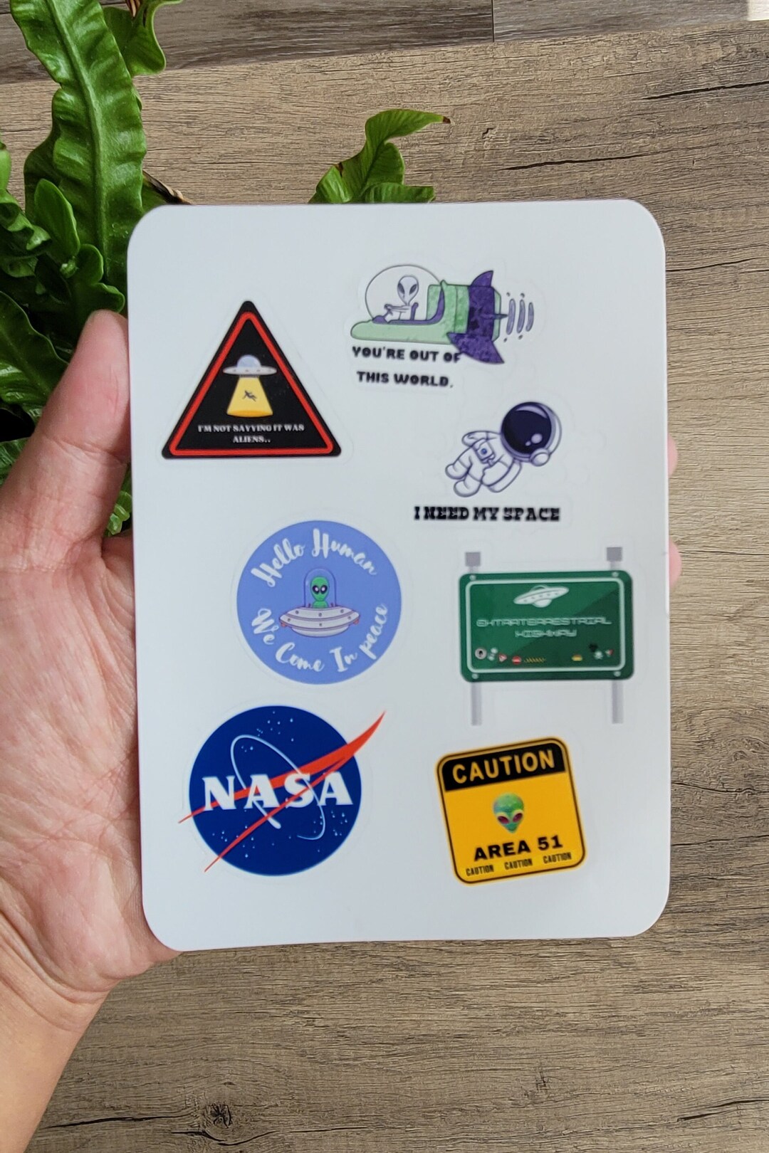 Mini Alien Sticker Pack, Alien Sticker, Journaling Sticker, Space ...