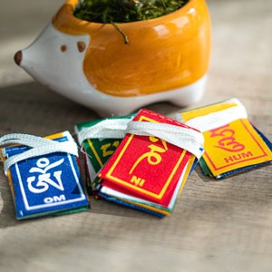 Mini Tibetan Prayer Flags - Indoor/outdoor Decor for Positive Energy ...