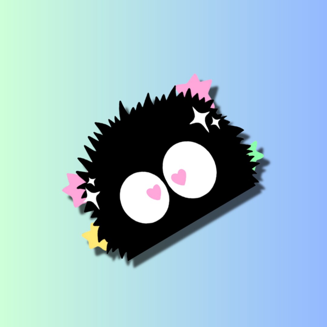 Soot Sprites Peeker Decal, Dust Sprites Sticker, Anime Decal, Car Decal ...