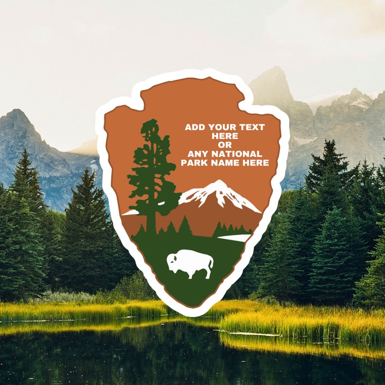 National Park Service Sticker Personalized National Park - Etsy