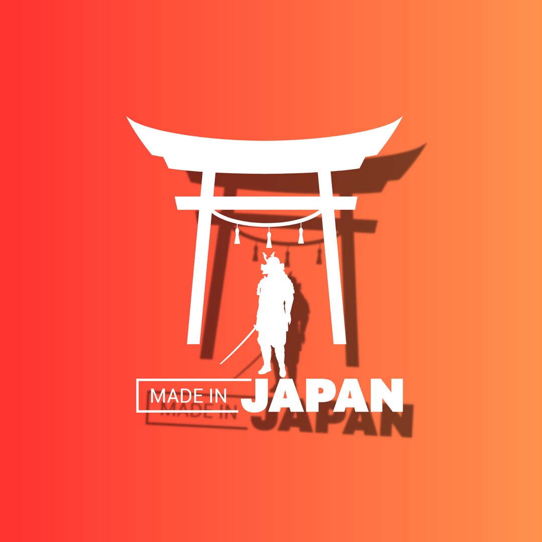 Samurai Decal, Japanese Gate Deal, Torii Gate Decal, Japanese Warrior ...