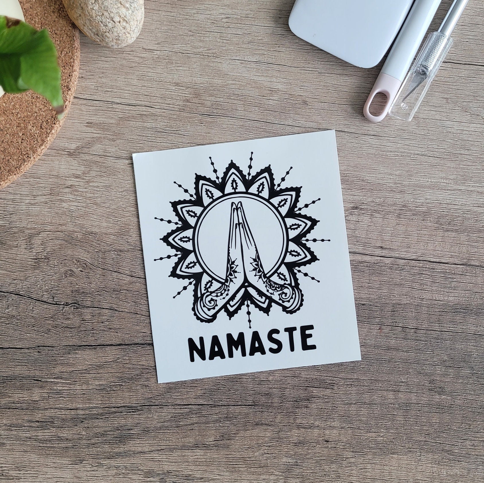 Namaste Decal Spiritual Decal - Etsy
