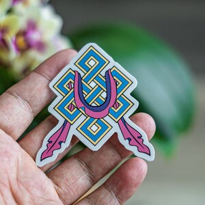 Buddhism Icon Sticker Pack - Set of 4 Om Mani Stickers - Meditation and ...
