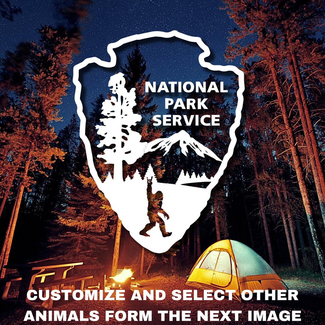 National Park Service Decal, Personalized National Park Vinyl ...