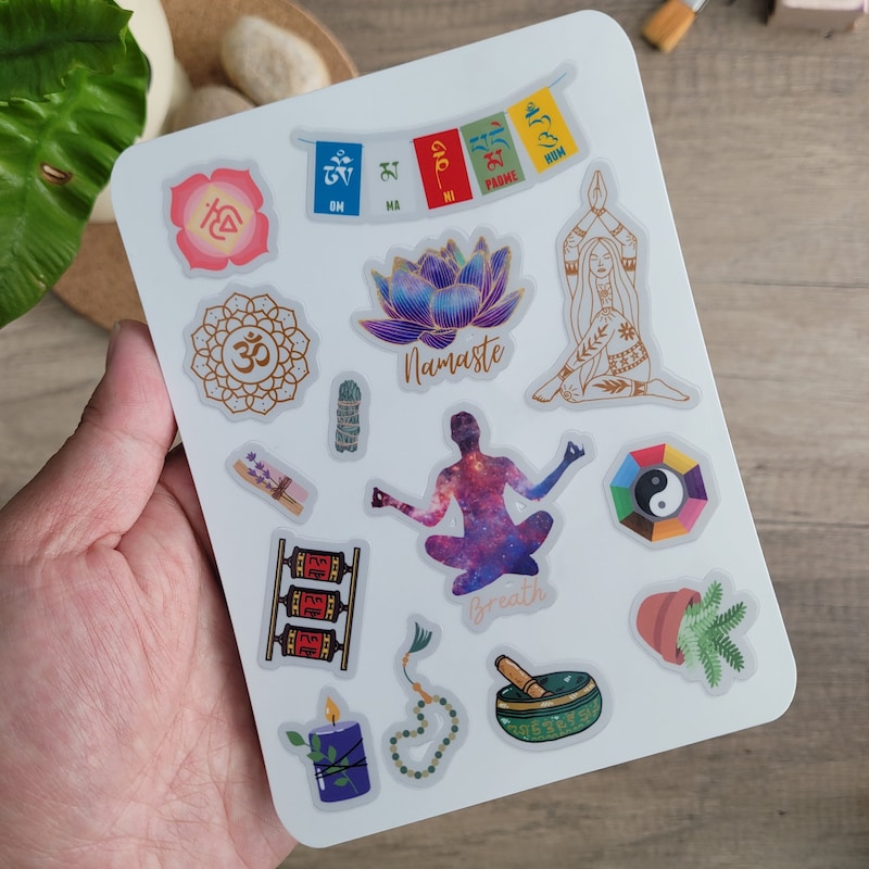 Yoga Stickers - Etsy
