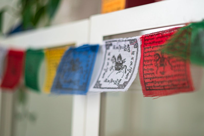 Tibetan Prayer Flags Entryway Good Luck Door Entrance Flags - Etsy