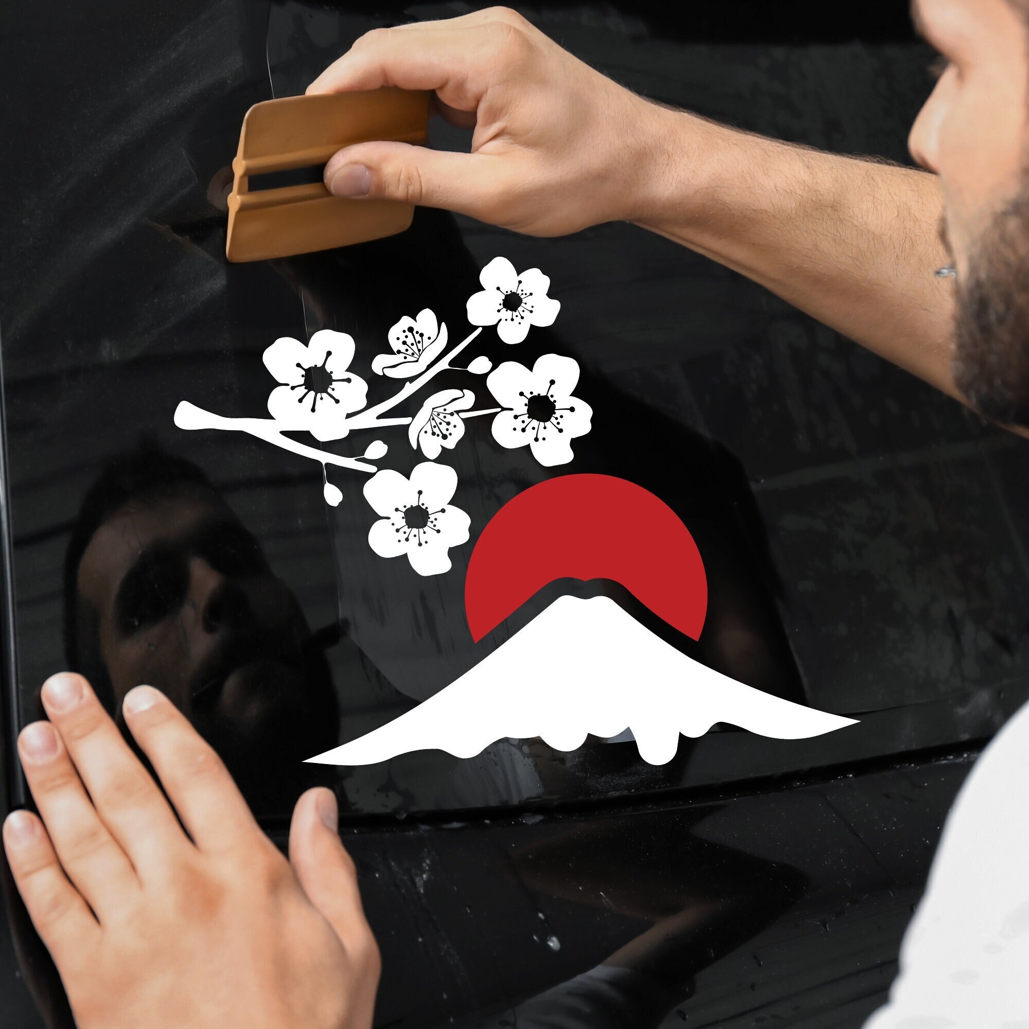 Mt. Fuji Decal, Sakura Decal, Cherry Blossom Decal, Japan Decal, JDM ...