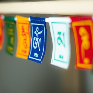 Mini Tibetan Prayer Flags - Indoor/outdoor Decor for Positive Energy ...