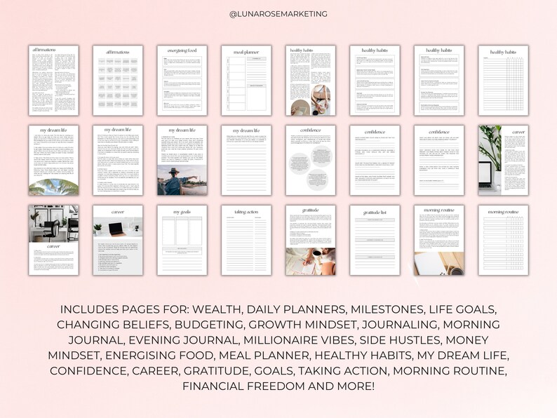 The Success Planner Printable Planner A4 PDF File | Life Planner ...