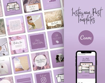 20 Purple Yellow Instagram Post Template | Instagram Post | Instagram ...