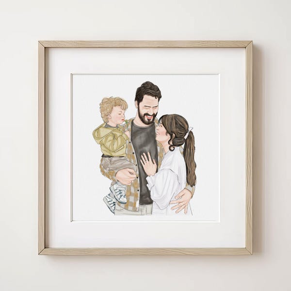 Family Drawing - Etsy