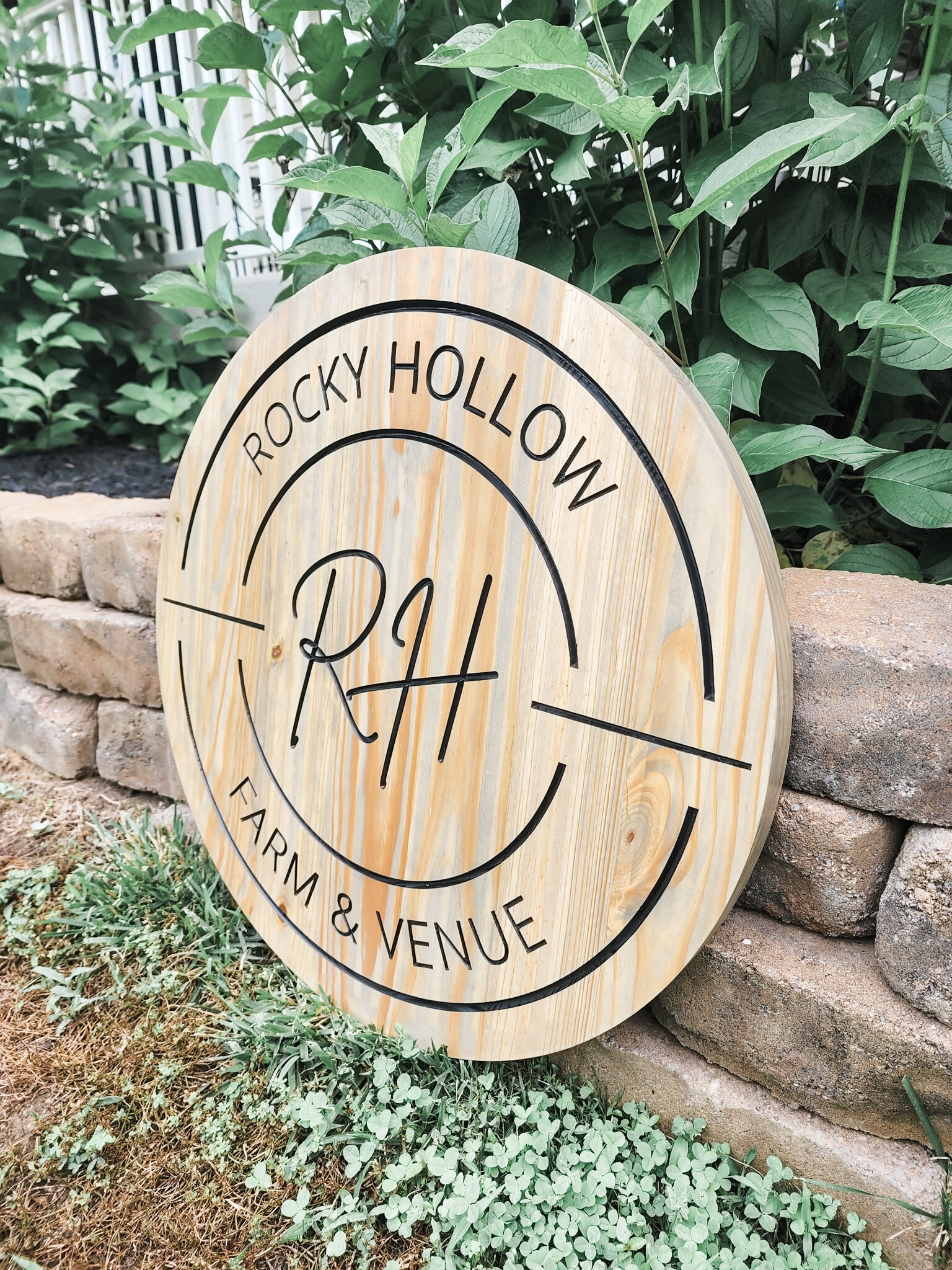 Custom Wood Logo Sign Small Business Logo Round 3D Sign - Etsy