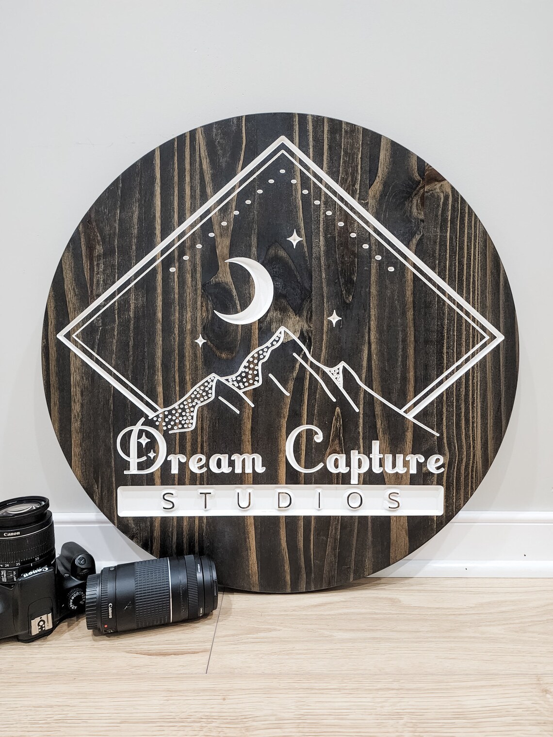 Custom Wood Logo Sign Photography Studio Sign Small Business - Etsy